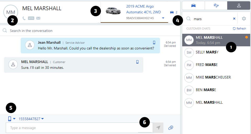 Customer messaging