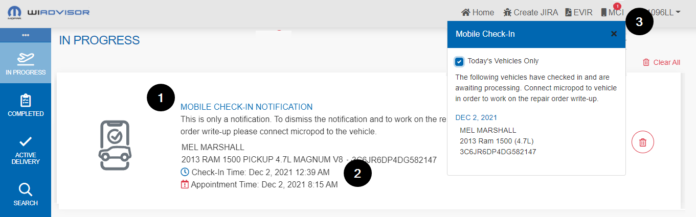 Release Notes MCI Push to wiADVISOR