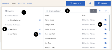 Working in the service lane