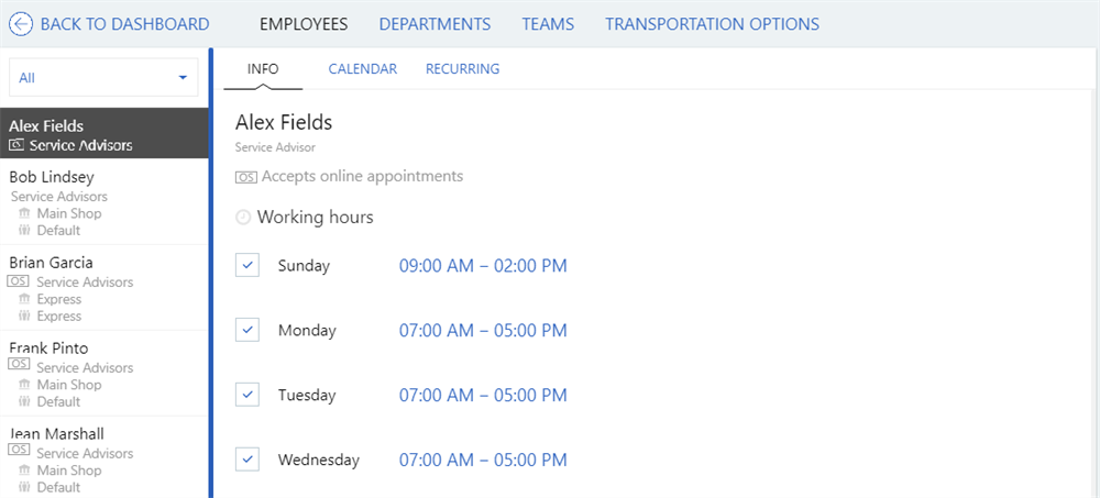 Accessing the Administration interface
