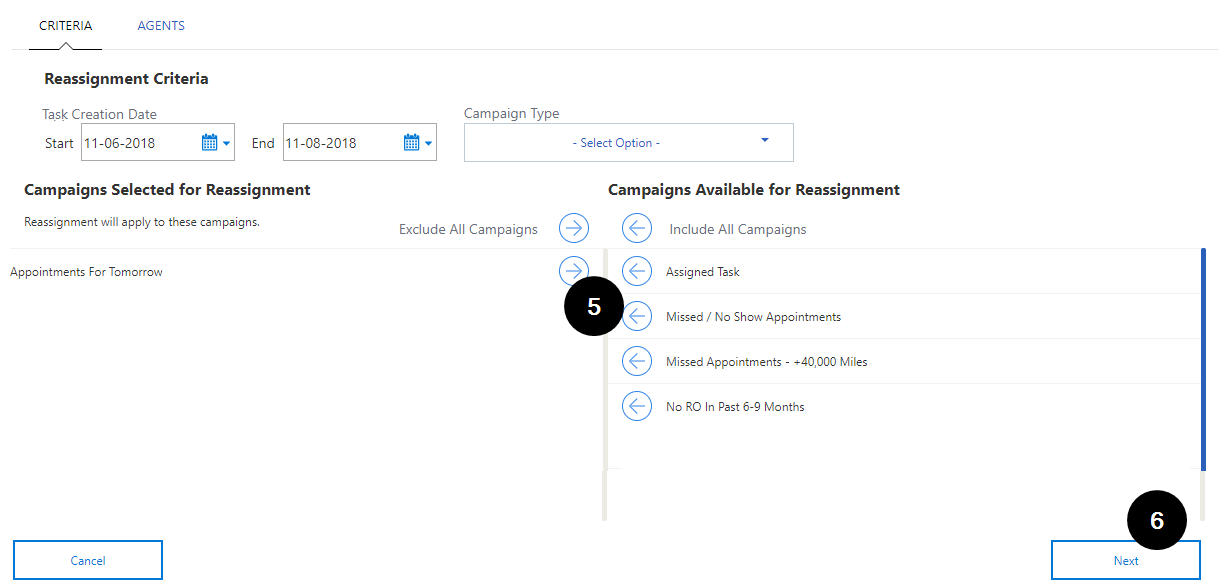 Managing campaign tasks